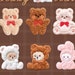 Super Cute Teddy Bear Patches, Self-adhesive, Patch Sticker ...