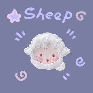 Super Cute Little Sheep Patches, Self-adhesive, Patch Sticker ...