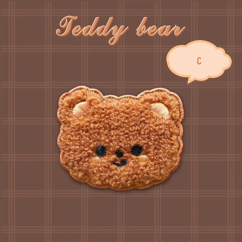 Super Cute Teddy Bear Patches Self-adhesive Patch Sticker - Etsy