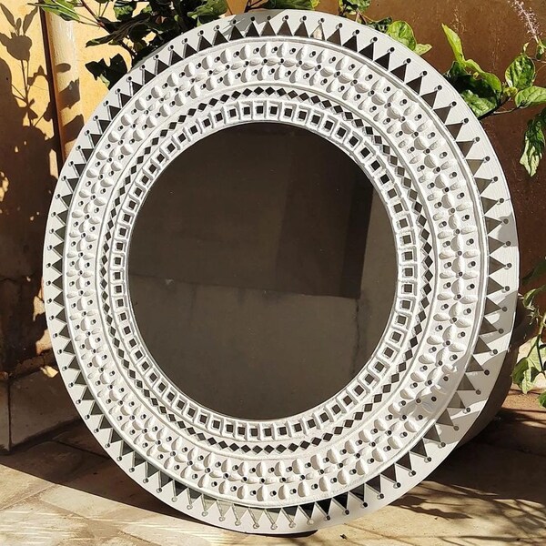 Lippan Art Mirror - Etsy Australia