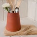 Ceramic Kitchen Utensil Holder Terracotta Spoon Holder - Etsy