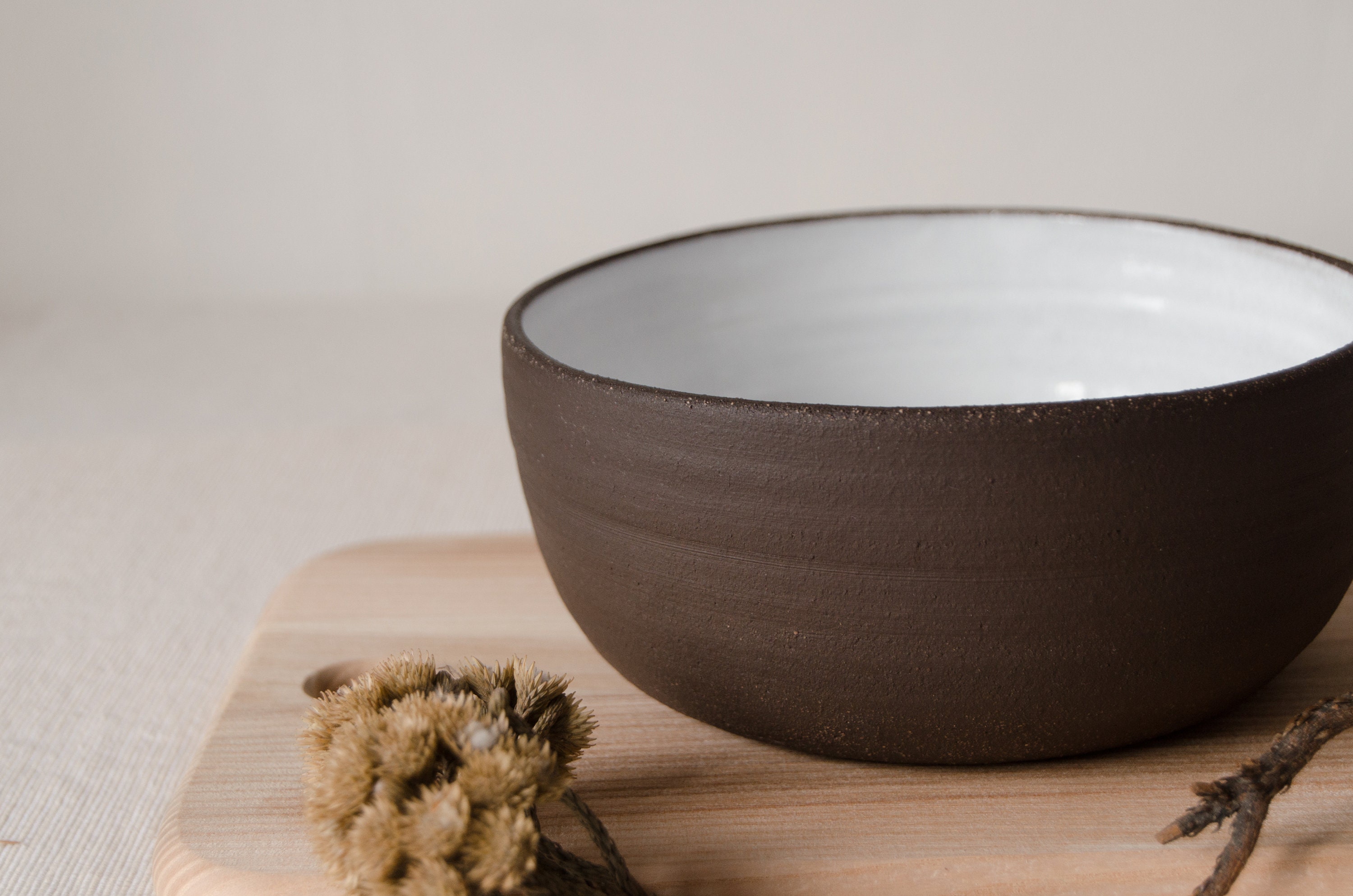 Dinnerware Set Pottery Dinner Set of 3 Ceramic Bowl Handmade | Etsy