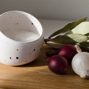 Salt Pig, Salt Cellar, Salt Pot, Sugar Bowl, Ceramic Bowl, Clay Bowl ...