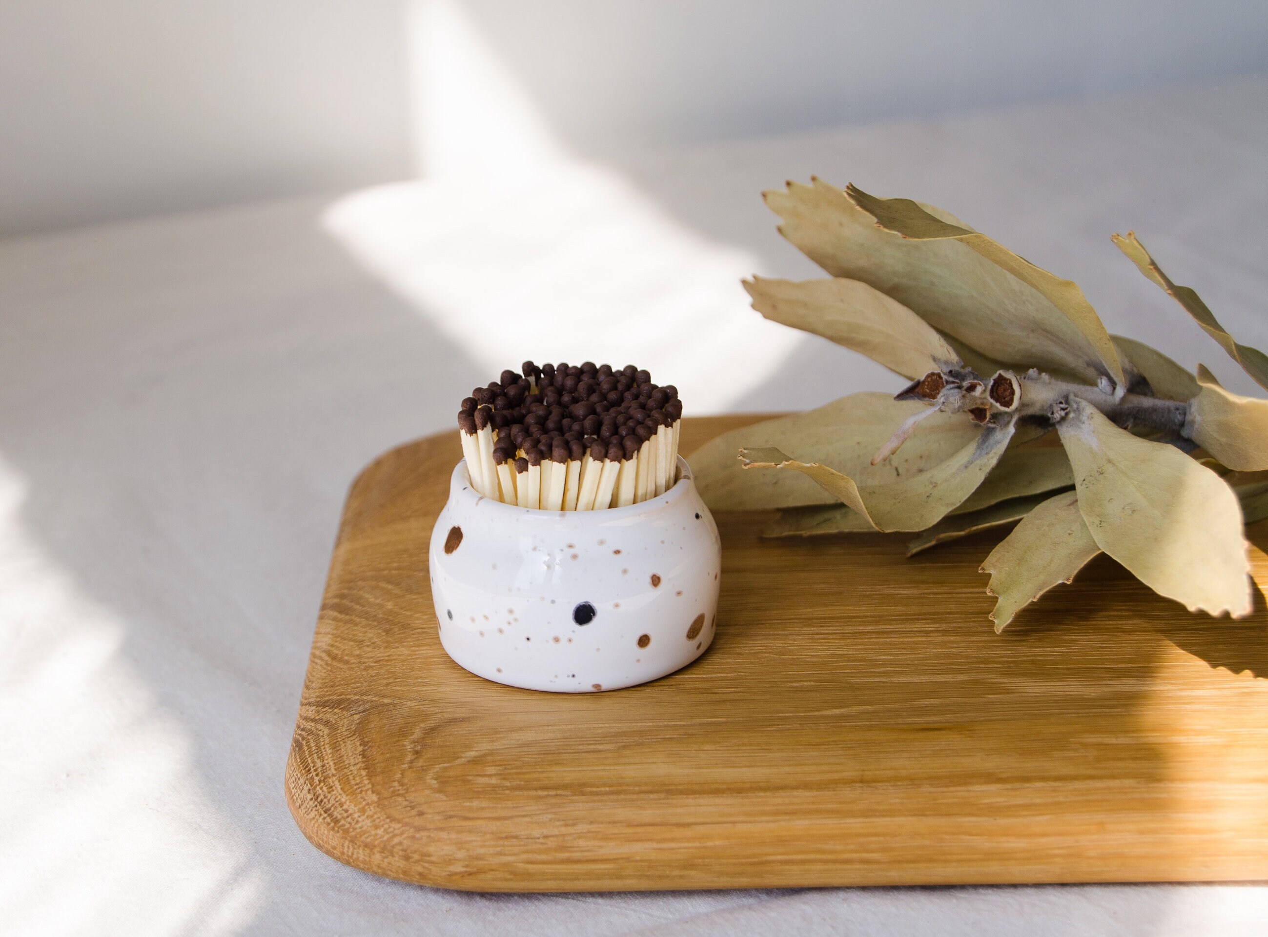 Matchstick holder Match holder Toothpick holder Ceramic | Etsy