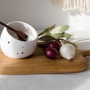 Salt Pig, Salt Cellar, Salt Pot, Sugar Bowl, Ceramic Bowl, Clay Bowl ...