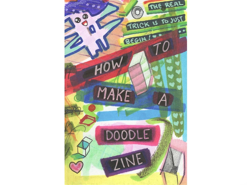 How to Make a Doodle Zine - a One Page, Foldable Minizine - Etsy