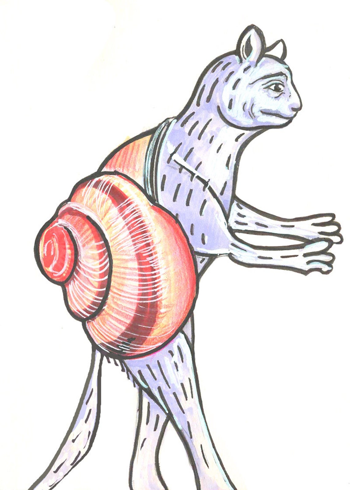 Draw Medieval Snails - a One Page Folding Zine - Etsy