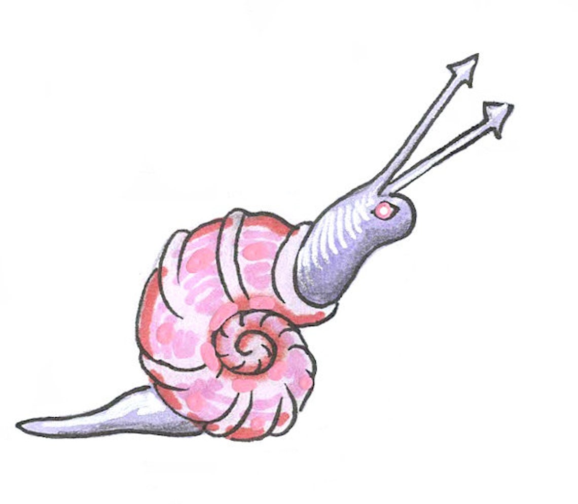Draw Medieval Snails - a One Page Folding Zine - Etsy