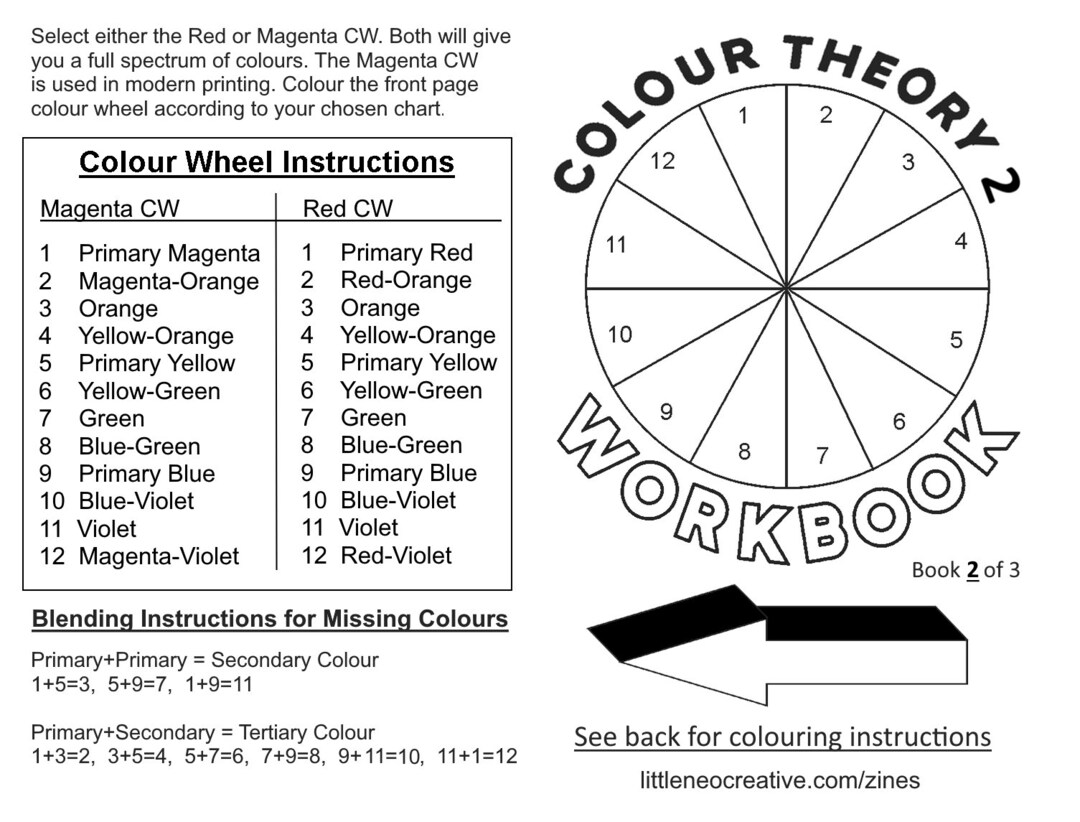 Colour Theory Colouring Book - Etsy