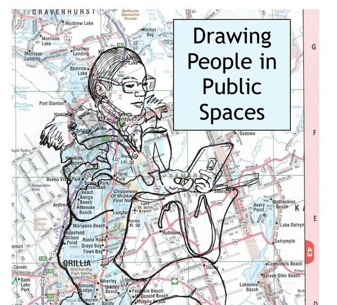 Drawing People in Public Spaces - Tips and Techniques - One Page ...