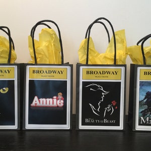 Set of 12 BROADWAY Musical Theatre MINI or SMALL Treat Gift | Etsy