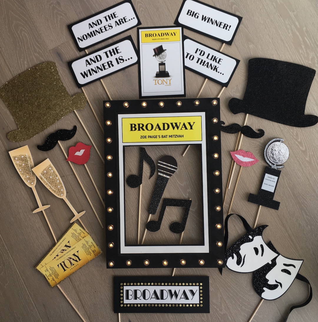 21 Piece Set: Personalized BROADWAY Musical Theater TONY AWARDS Photo ...