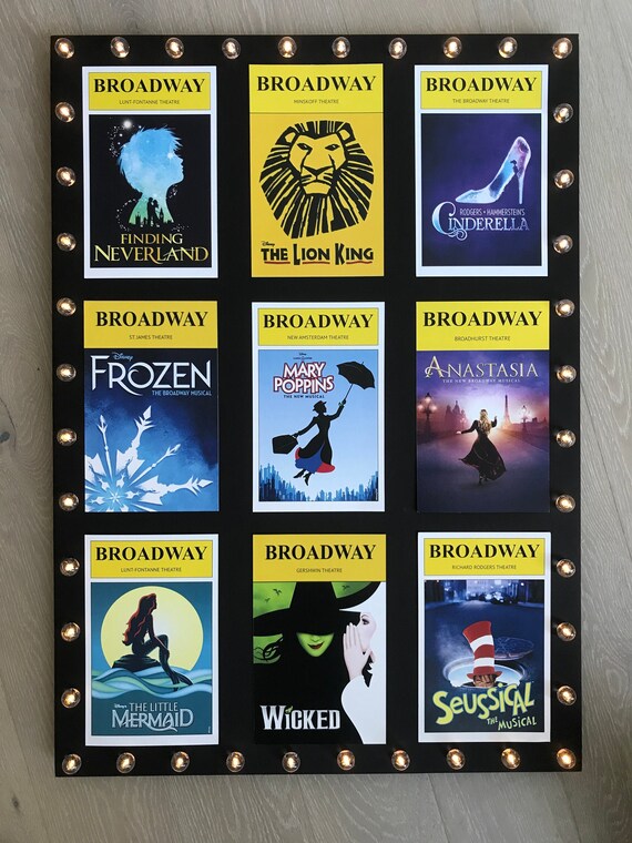 Broadway Poster Collage