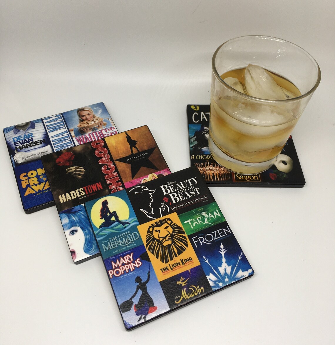 CLEARANCE - BROADWAY Collage Coasters: Set of 4, 6 or 8 ~ New Home ...