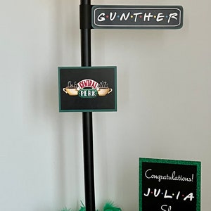 FRIENDS New York Centerpieces LED Lit Street Sign Lamp Posts - Etsy