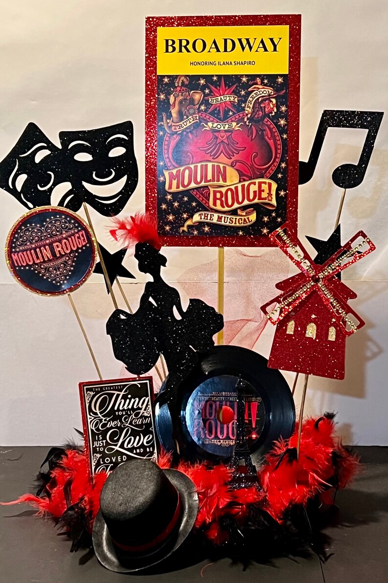 SET of 6: BROADWAY Musical Theatre Centerpiece Party - Etsy