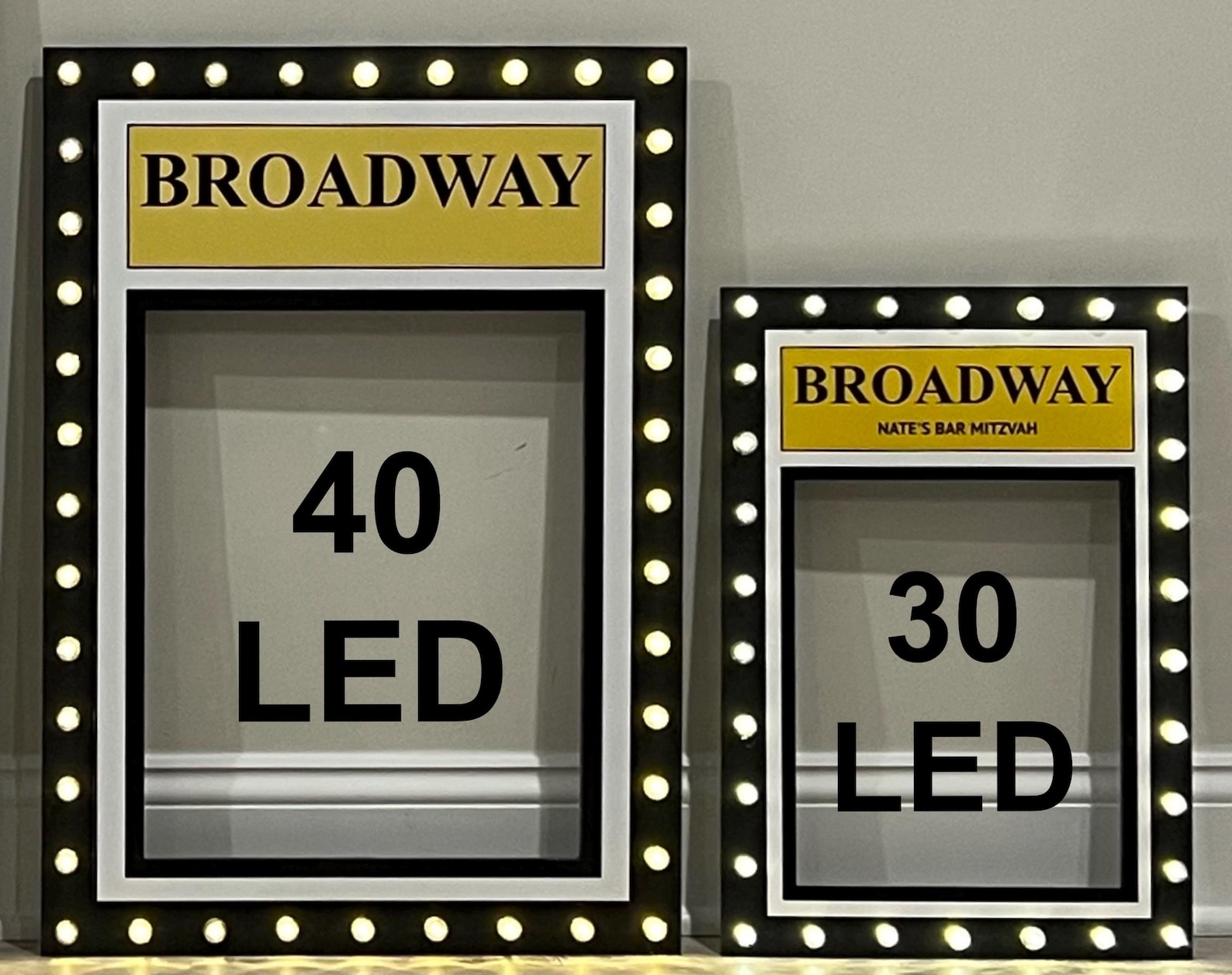 NEW Large 40 LED BROADWAY Playbill Photo Prop Frame Marquee Lights ...