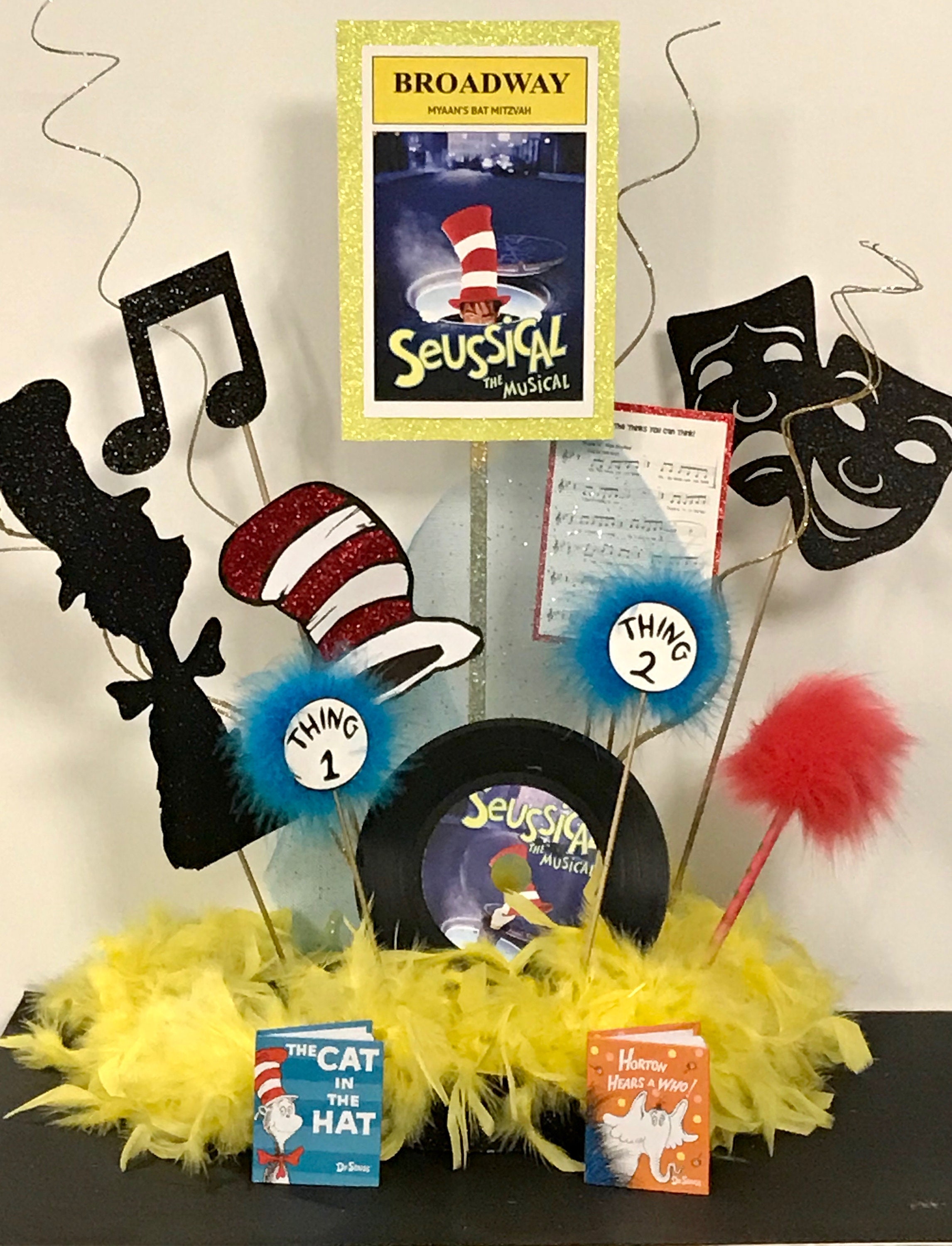 SET of 6: BROADWAY Musical Theatre Centerpiece Party | Etsy