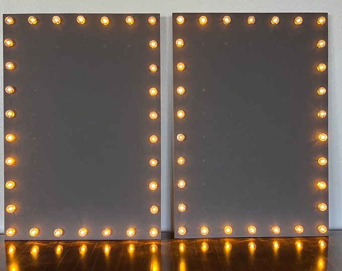 Set of 2 : MARQUEE 30 LED Light Frames Fits 11 X 17 Print - Etsy
