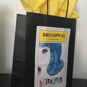 SET of 8 BROADWAY Playbill MEDIUM Bags for Favors, Treats, Gifts or ...