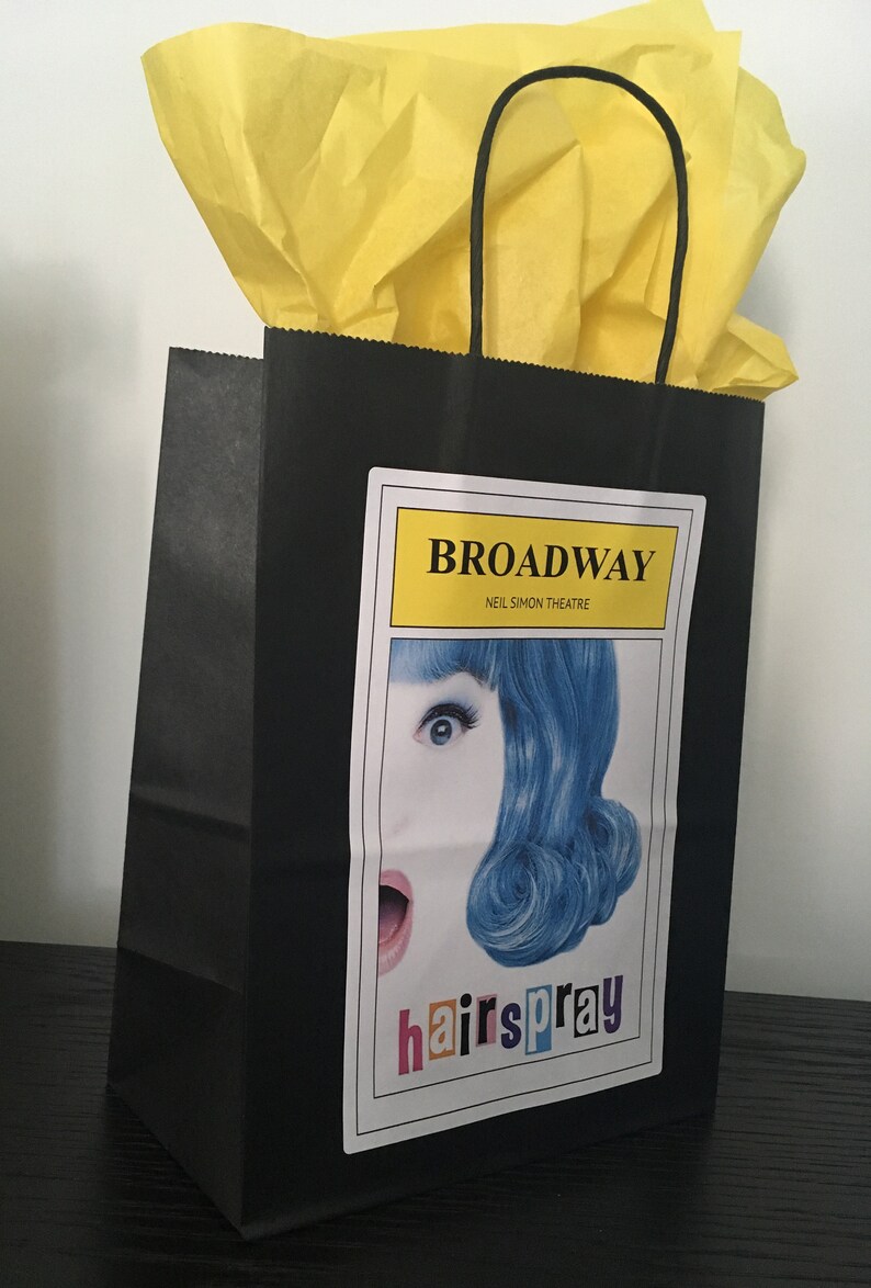 SET of 8 BROADWAY Playbill MEDIUM Bags for Favors Treats | Etsy