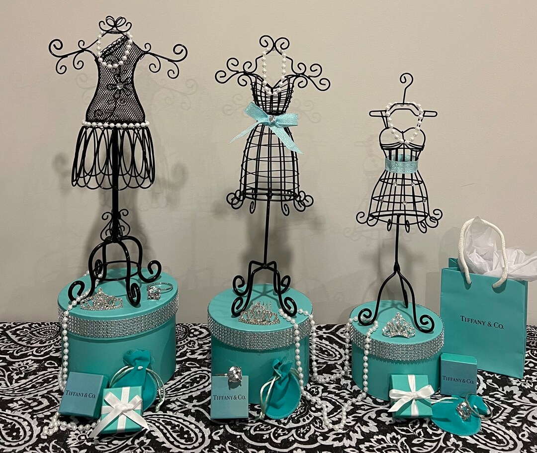 Fashion Wire Mannequins Centerpiece Includes Rhinestone Embellished Hat ...