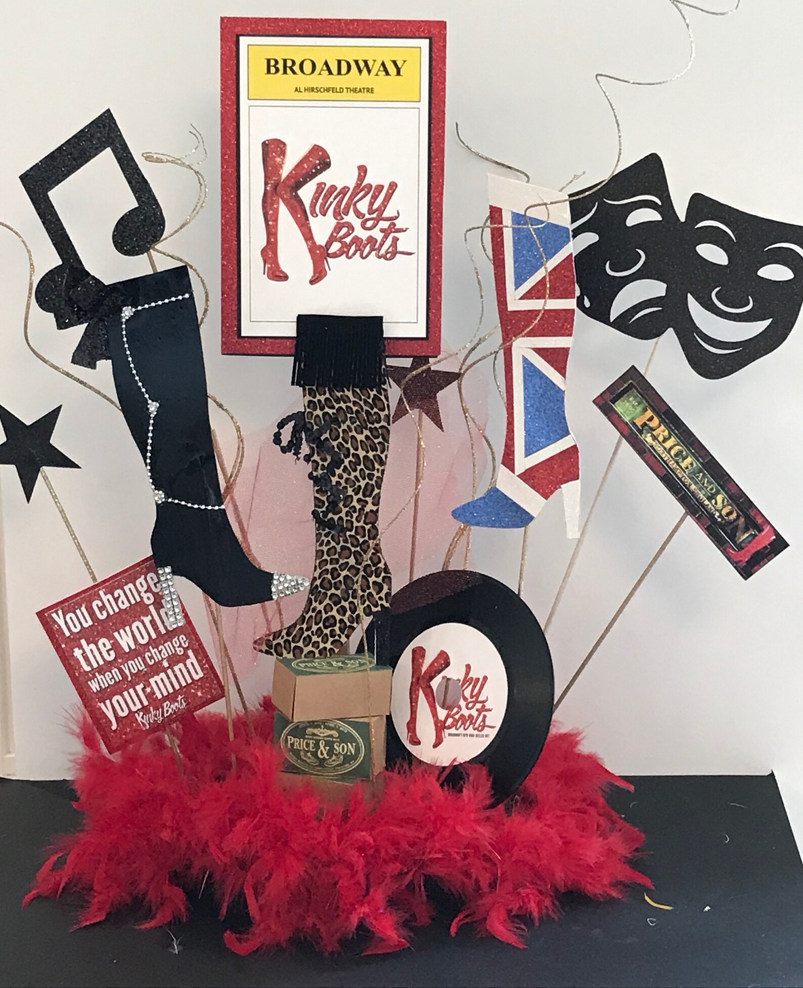 SET of 6: BROADWAY Musical Theatre Centerpiece Party | Etsy