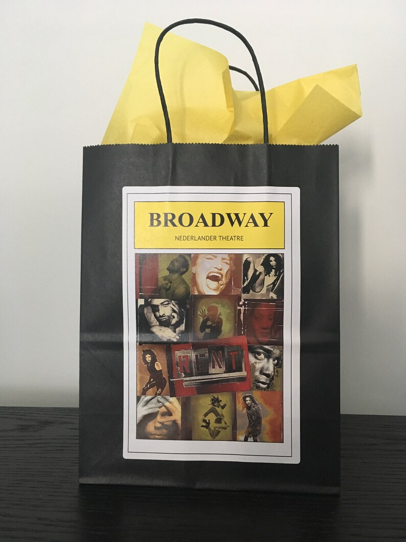 SET of 8 BROADWAY Playbill MEDIUM Bags for Favors Treats - Etsy