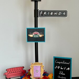 FRIENDS New York Centerpieces LED Lit Street Sign Lamp Posts - Etsy