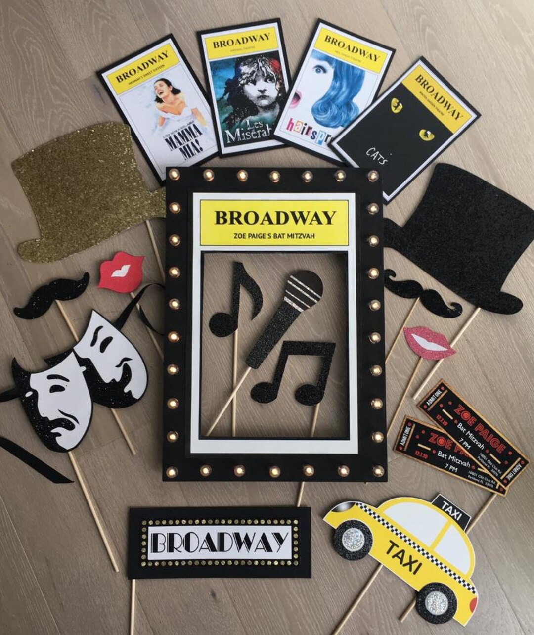 BROADWAY Musical Theater PHOTO Booth or Selfie Props - Etsy