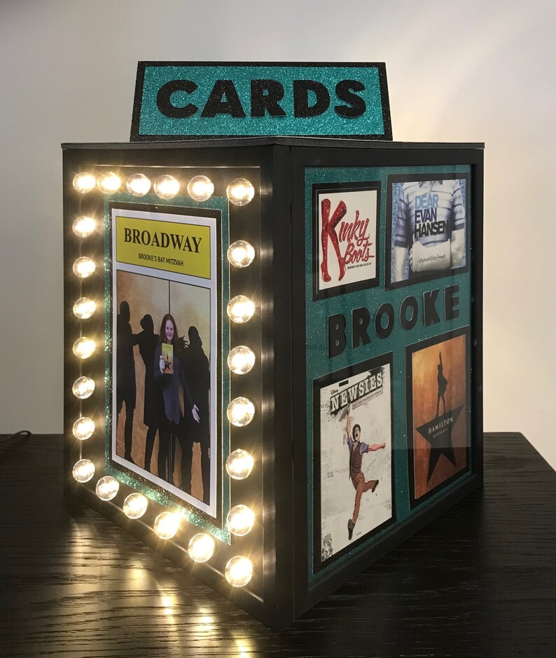 CUSTOM Personalized Broadway LiGHT Up Marquee Glitter GIFT | Etsy