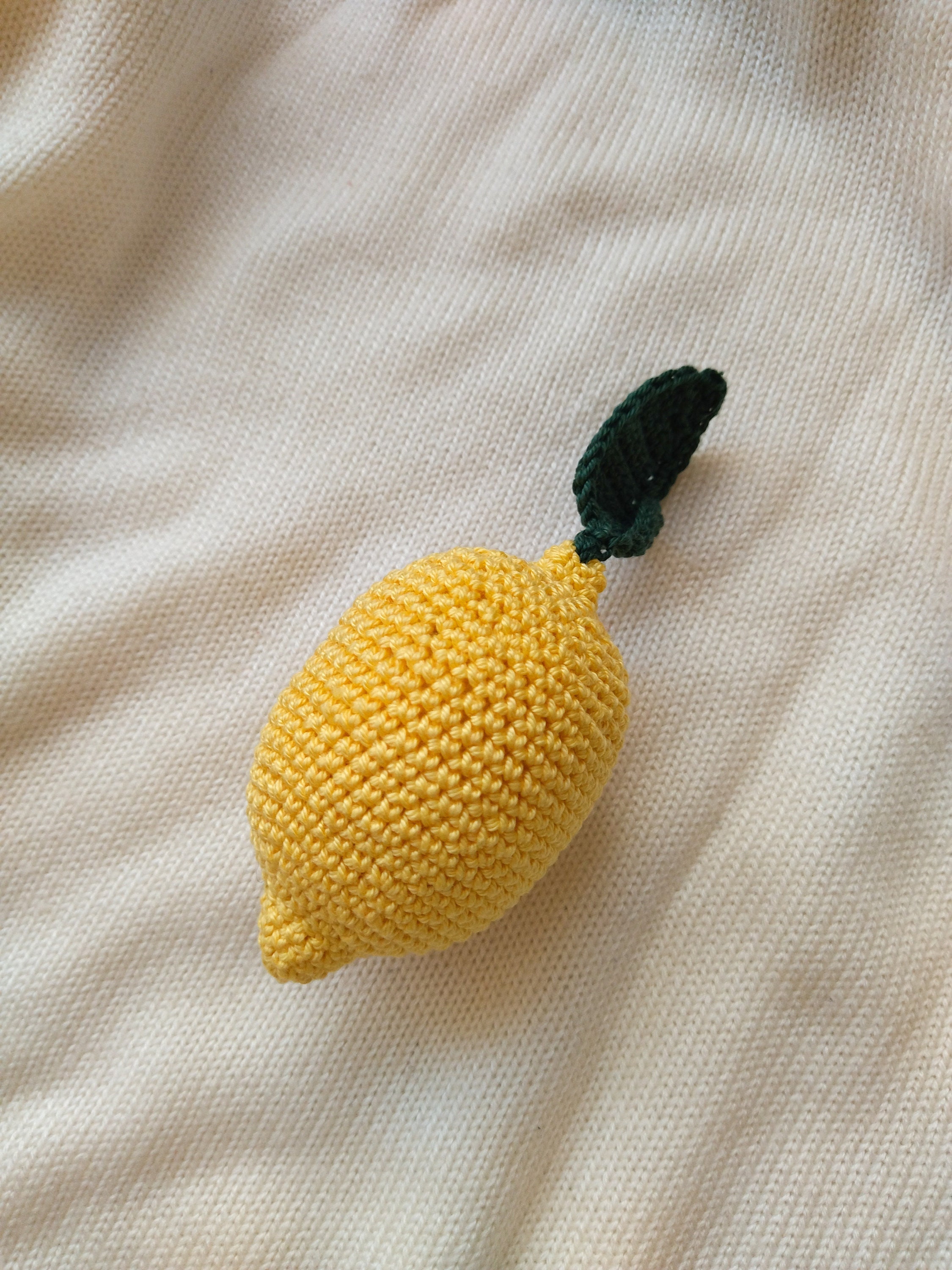 Crochet Lemon Food Pattern Amigurumi Lemon Toy Crochet Tutorial Toddler ...