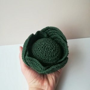 Crochet Cabbage Food Pattern Amigurumi Cabbage Toys Crochet Tutorial ...