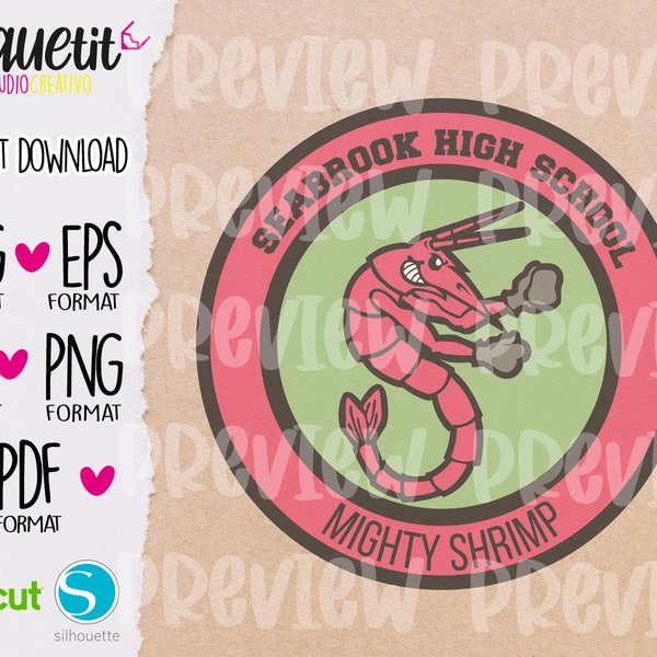 Seabrook High Shrimp Svg - Etsy