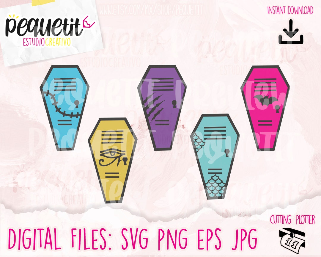 Monster Dolls Lockers Digital Svg Cut File/eps/jpg/png/instant DOWNLOAD ...