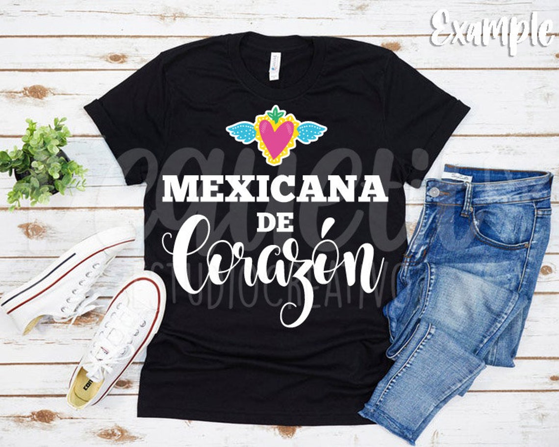 Mexicana De Corazon Rosa Svg/mexico SVG, Eps, Ai, Png, Pdf, Jpg/digital ...