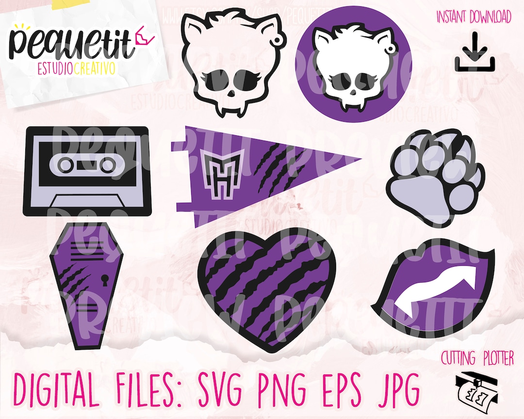 Monster Dolls Calwdeen Wolf Digital Svg Cut File/eps/jpg/png/instant ...