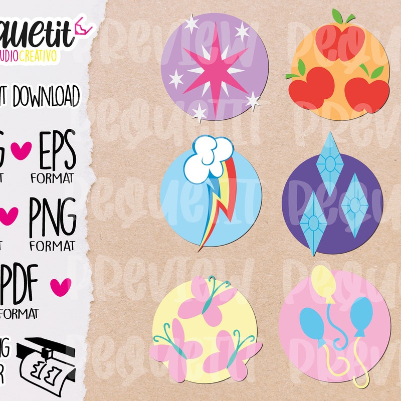 Cutie Mark Badges - Etsy UK
