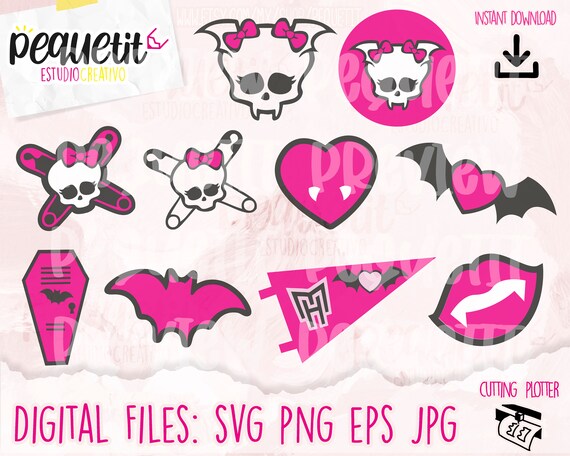 Monster Dolls Draculaura Digital Svg Cut - Etsy Australia