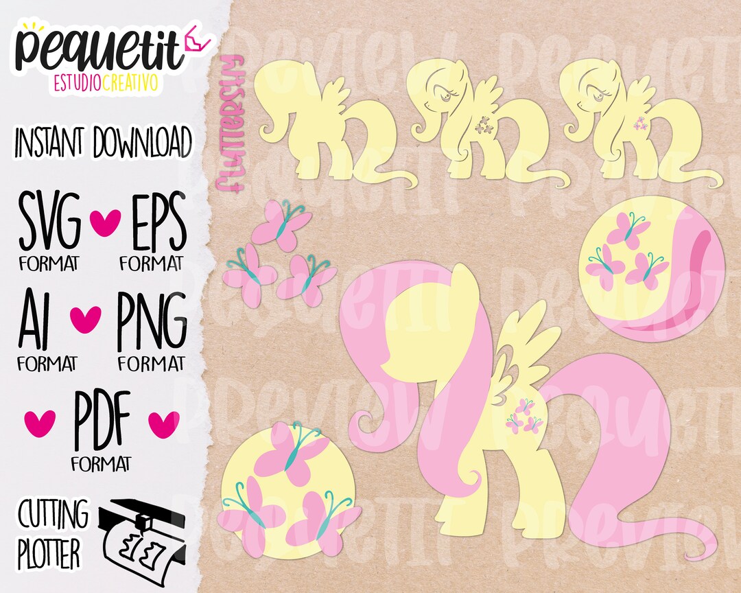 Cute Shy Pony Svg/ai/pdf/eps/png/vynil Cut/digital Cut File /INSTANT ...