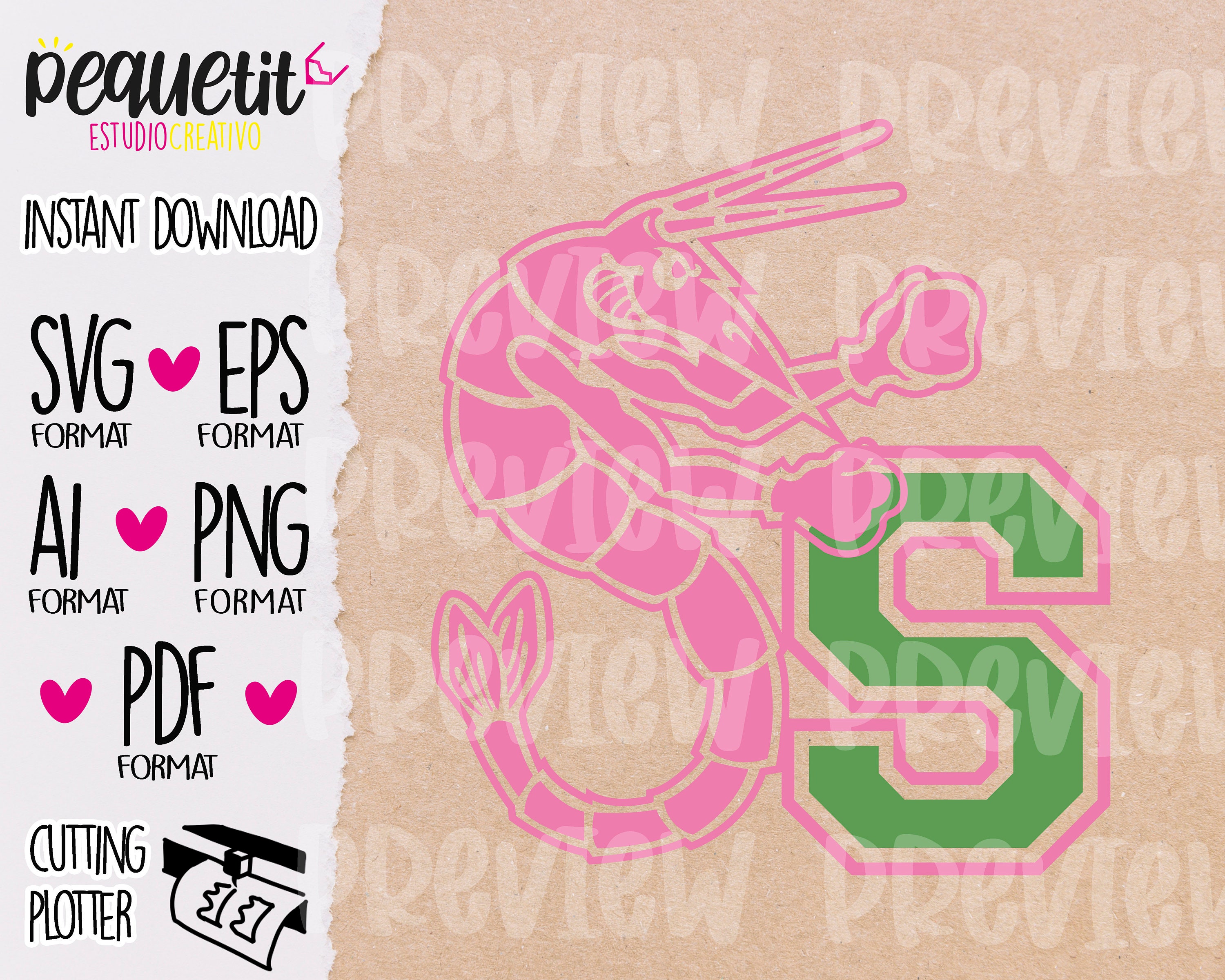 S Shrimp Zombies SVG, Ai, Eps, Pdf, Png / Digital Cut archivo ...