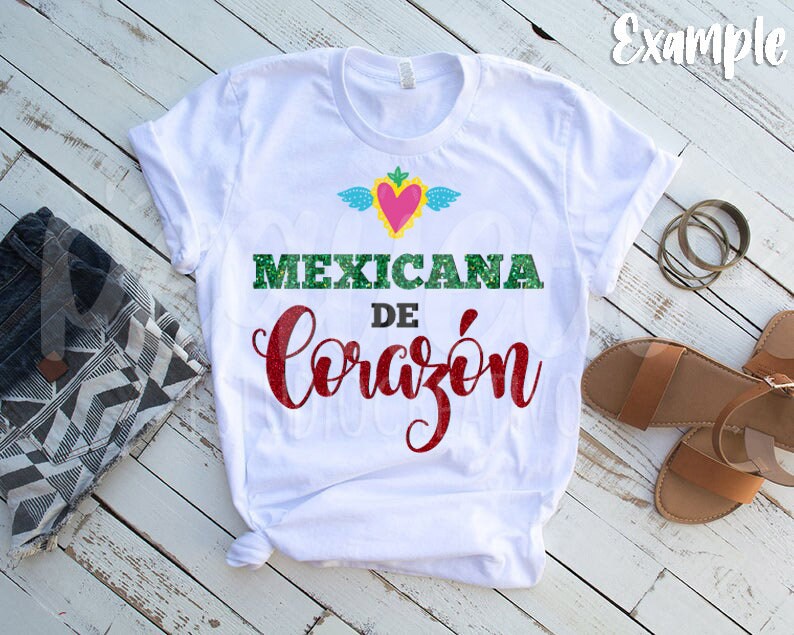 Mexicana De Corazon Rosa Svg/mexico SVG, Eps, Ai, Png, Pdf, Jpg/digital ...