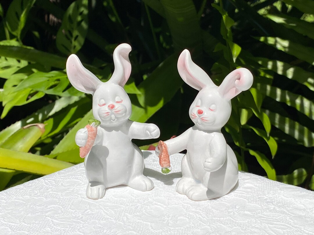 Vintage Fitz and Floyd Tumbling Bunnies Salt and Pepper Shaker Set - Etsy
