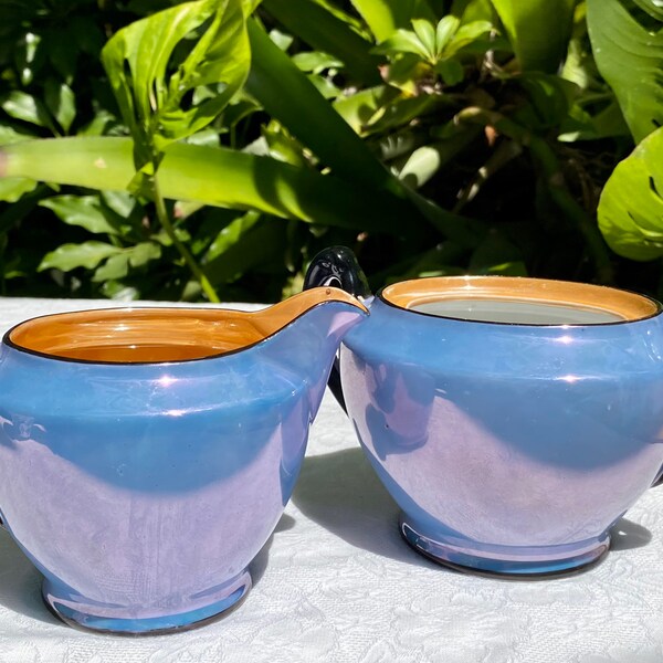 Blue Lusterware - Etsy