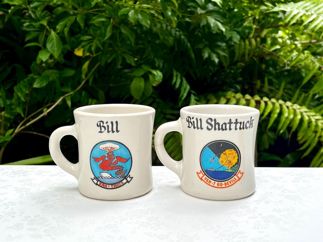 Vintage US Navy Heavy Attack Squadron Pair of Mugs 8 Oz - VAH-3 Sea ...