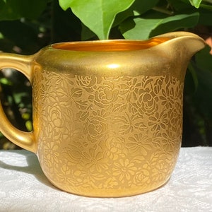 Vintage Pickard Gold Baroque Mini Creamer 3 Ounce - Etsy