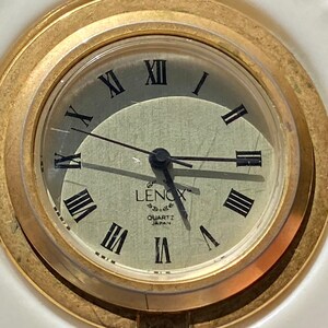 Lenox Pair of Small Desk Clocks / Miniature Clocks - Etsy