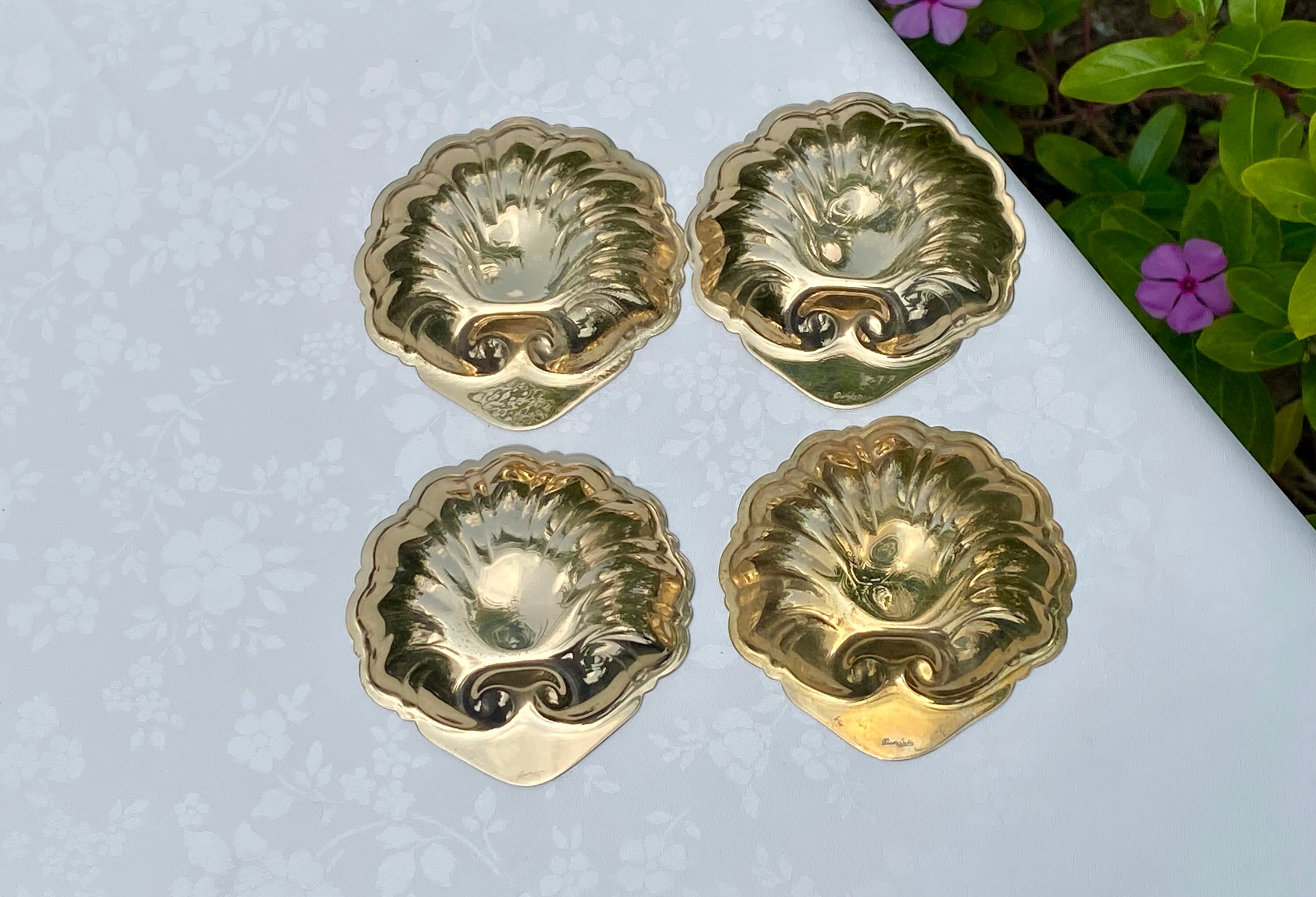 Vintage Dirilyte Small Shell Ashtrays Set of Four - Etsy