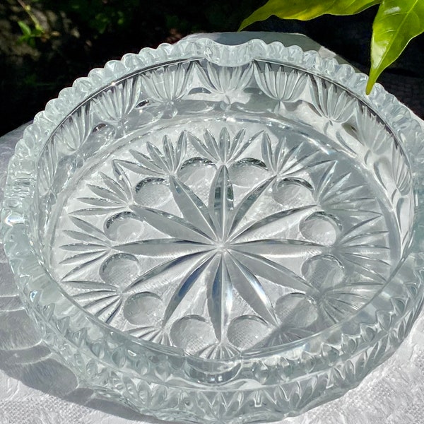 Lead Crystal Ashtray - Etsy