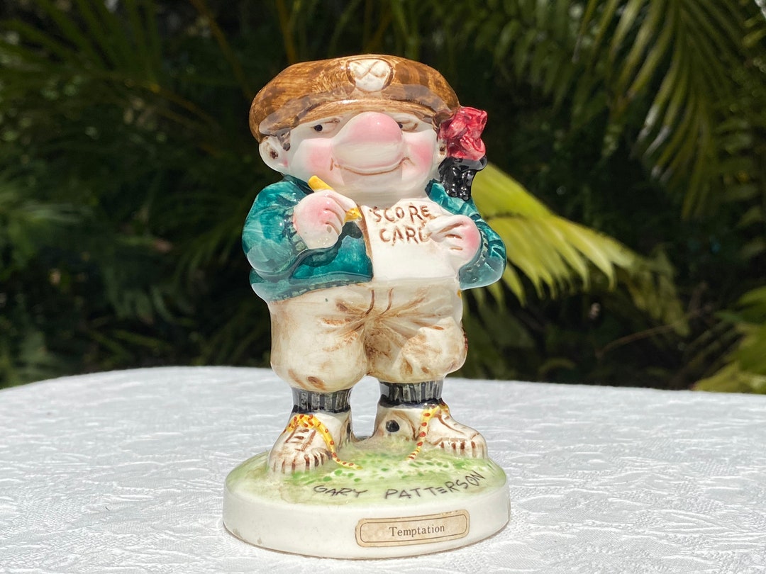 Gary Patterson Vintage Golfer Figurine Temptation - Etsy